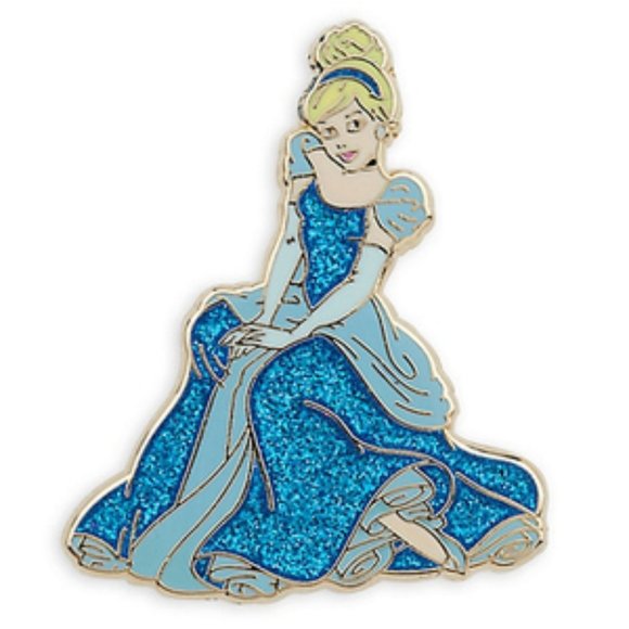 Disney | Accessories | Nwt Disney Cinderella Glitter Princess Pin ...
